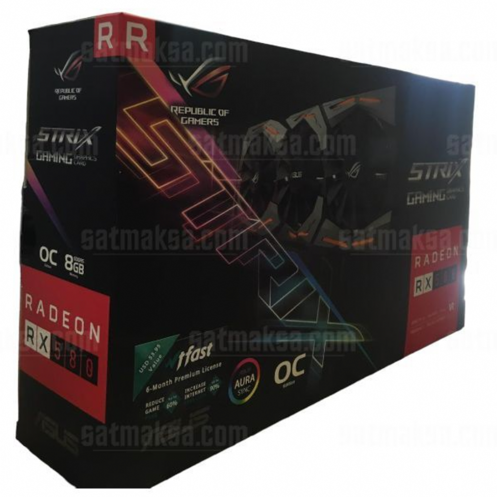Asus ROG Strix Radeon RX 580 Overclock Edition 8 GB GDDR5 Tecnologia ...